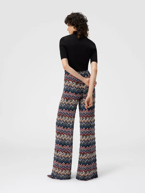 Missoni Palazzo Pants In Embroidered Lace