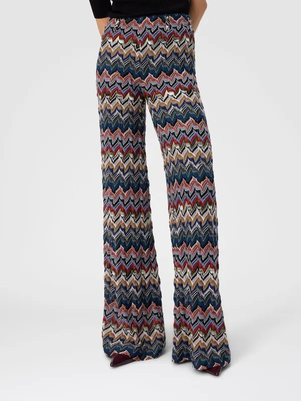 Missoni Palazzo Pants In Embroidered Lace