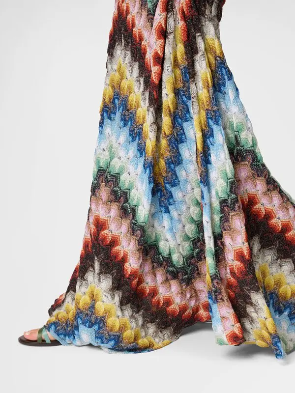 Missoni Neck In Lamé Viscose With Lace Motif