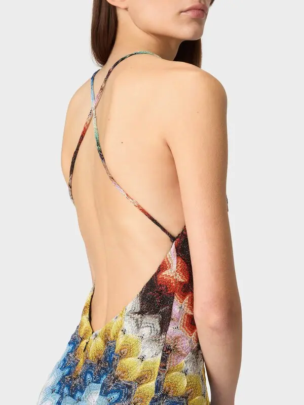 Missoni Neck In Lamé Viscose With Lace Motif