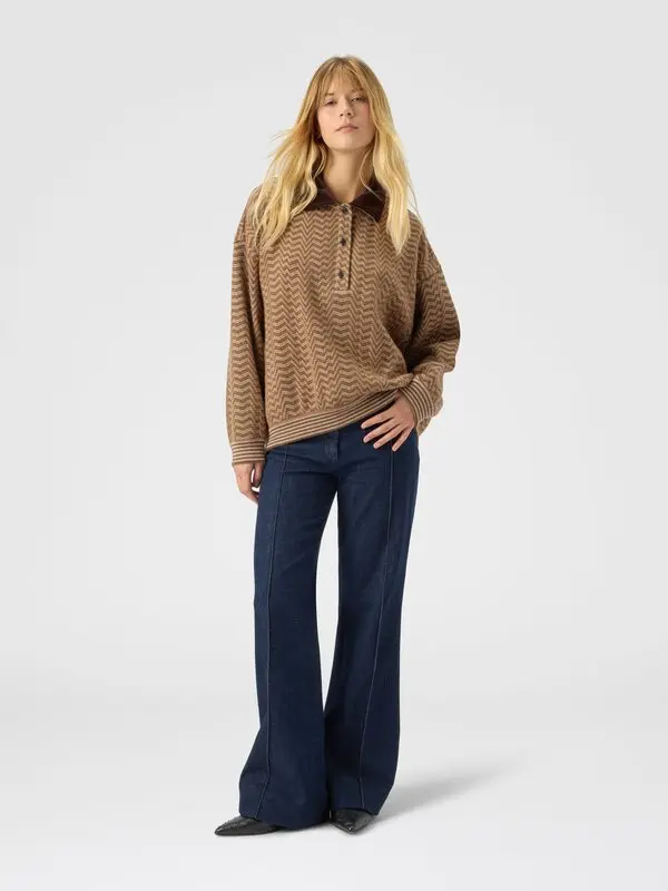 Missoni Chevron Polo Sweater