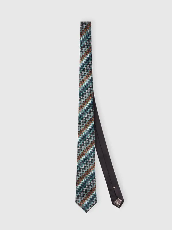 Missoni Silk Zigzag Tie - Multicoloured