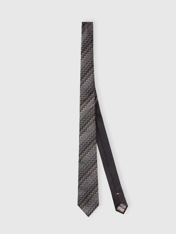 Missoni Silk Zigzag Neck Tie - Multicoloured