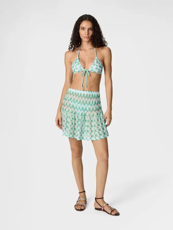 Missoni Pattern Viscose Mini Skirt