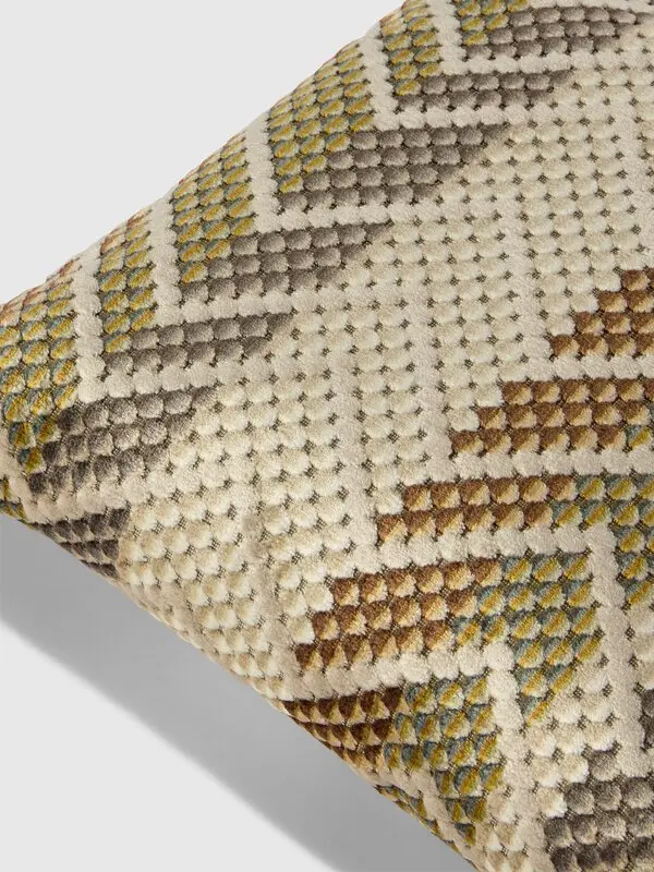 Missoni Squame Cushion 40x40 Cm - Beige,multicoloured