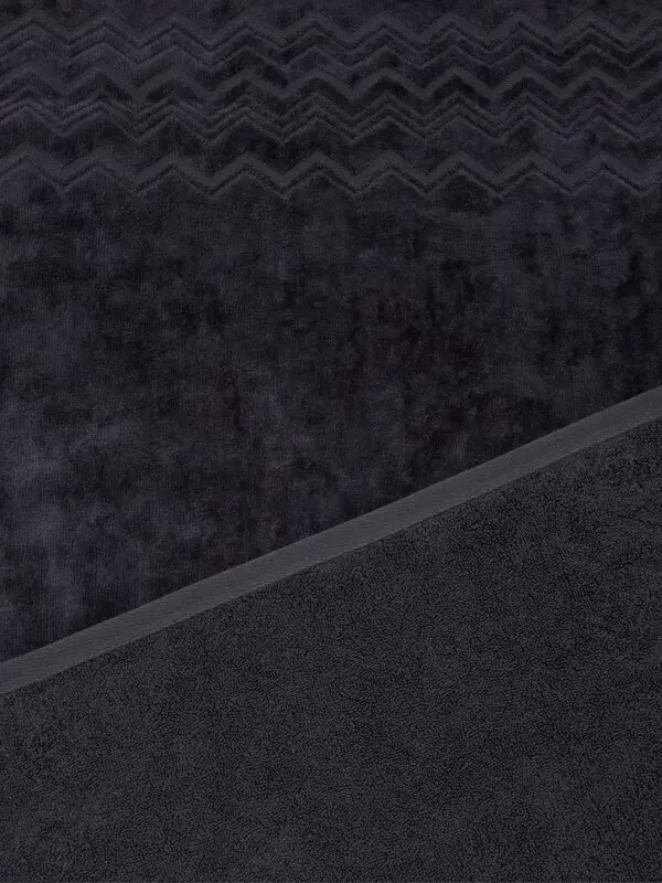 Missoni Giorgio Cotton Terry Bath Towel 100x160 Cm - Grey