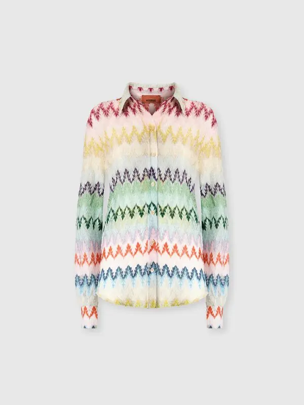 Missoni Shirt In Viscose Blend With Lace Motif