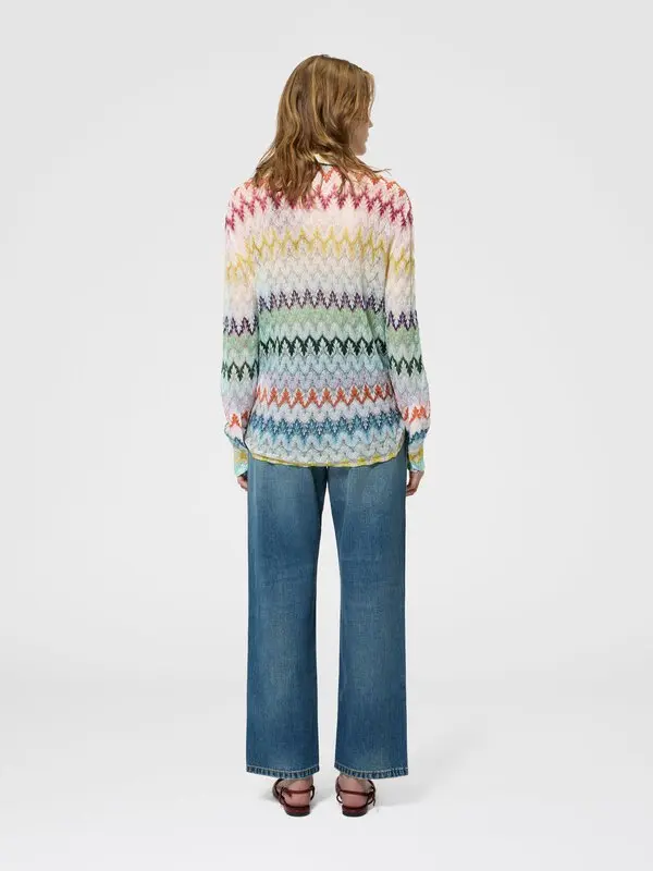 Missoni Shirt In Viscose Blend With Lace Motif