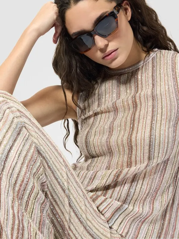 Missoni Sleeveless Ribbed Top With Sequins
