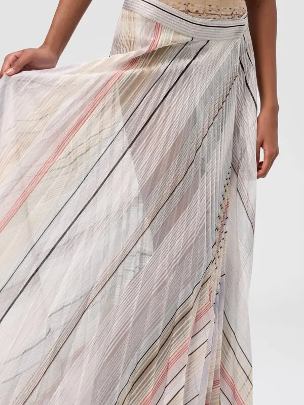Missoni Striped Pleated Wrap Skirt