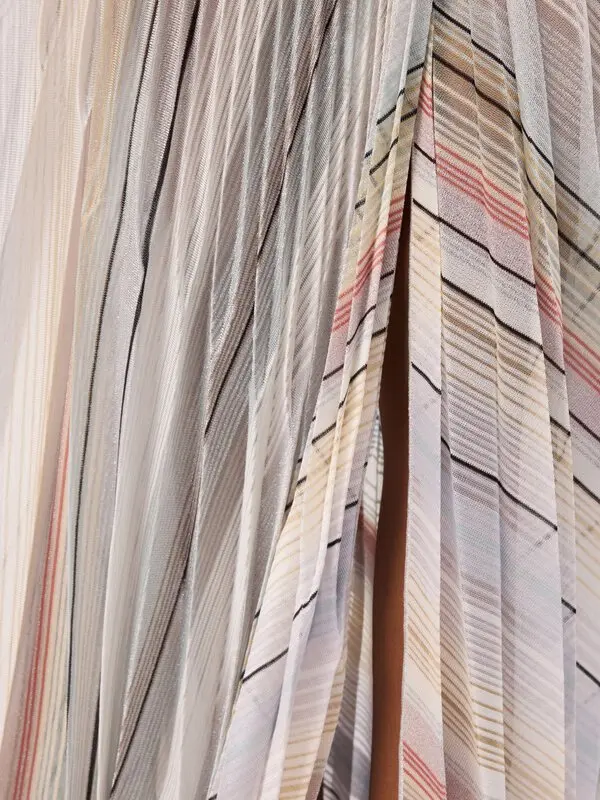 Missoni Striped Pleated Wrap Skirt
