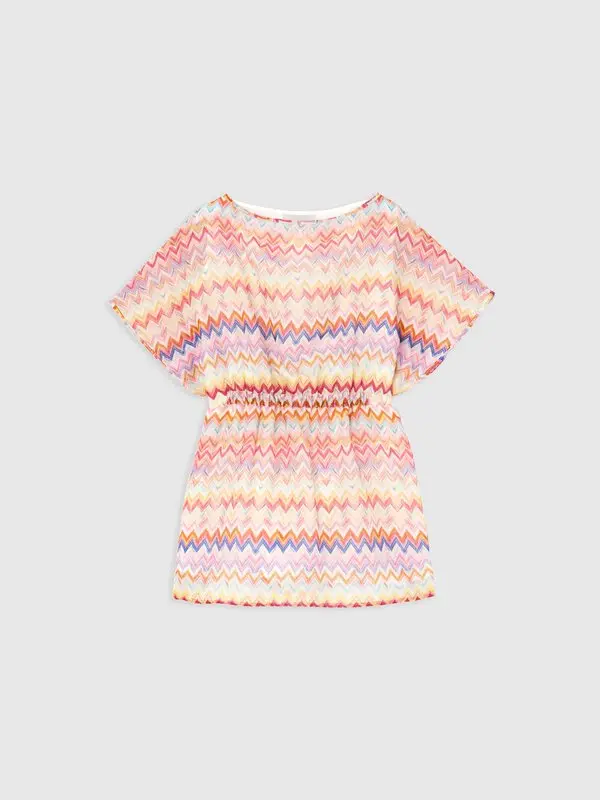 Missoni Short Dress In Cotton And Silk Blend