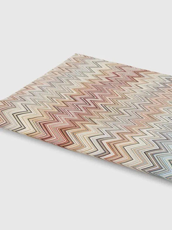 Missoni John Duvet Cover In 100% Cotton With Chevron Pattern - Black Multicoloured
