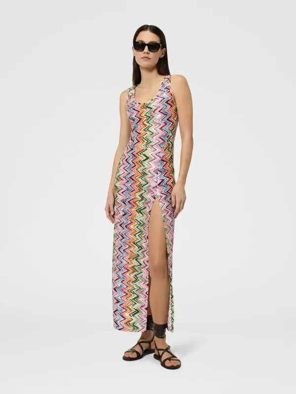 Missoni Up In Stretch Viscose With Lace And Zigzag Motif