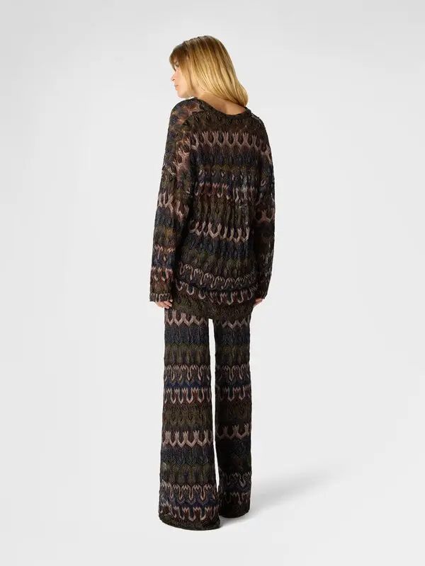 Missoni Viscose Lamé Blouse With Arabesque Motif