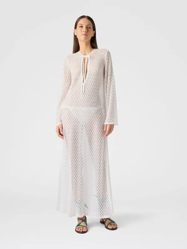 Missoni Up Dress In Lamé Viscose With Raschel Workmanship