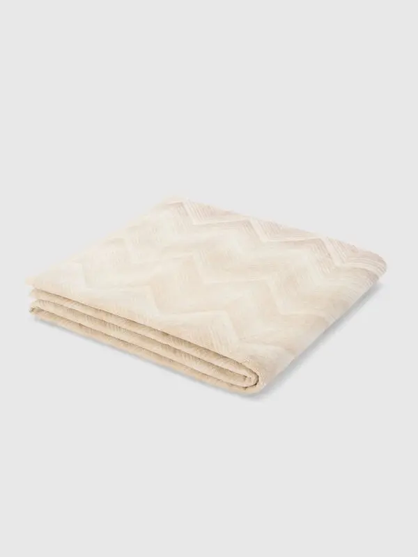 Missoni Marea Pure Cotton Bath Towel 100x150 Cm - Beige