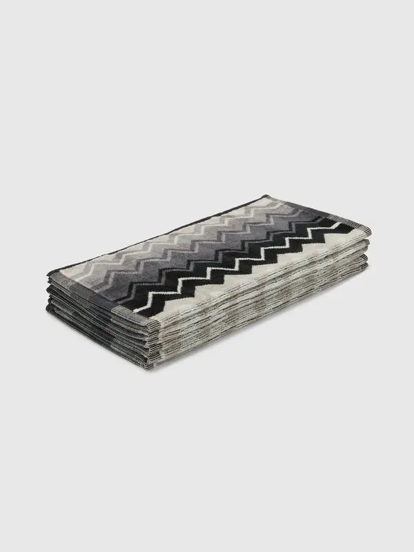 Missoni Giacomo Face Towels 30x30 Cm 6 Pieces - Grey