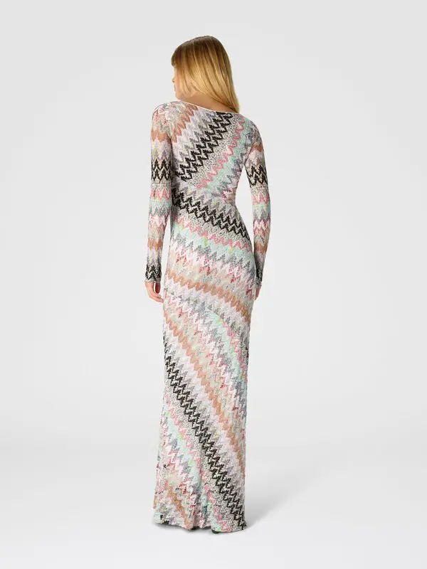 Missoni Viscose And Cotton Gown With Round Neck