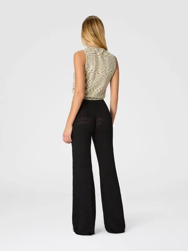 Missoni Straight Long Pants In Chevron Pattern