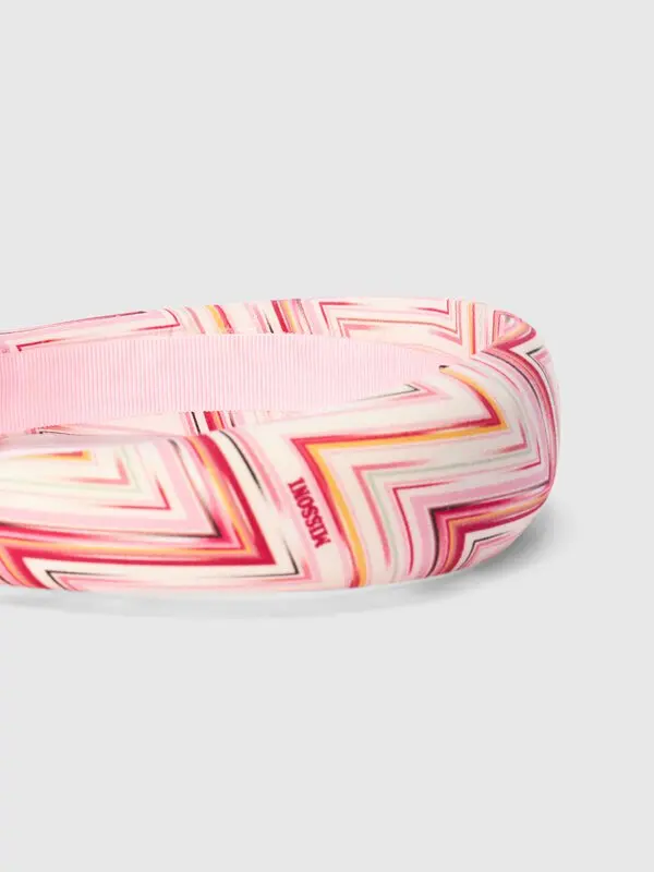 Missoni Pure Cotton Headband With Zig Zag Print