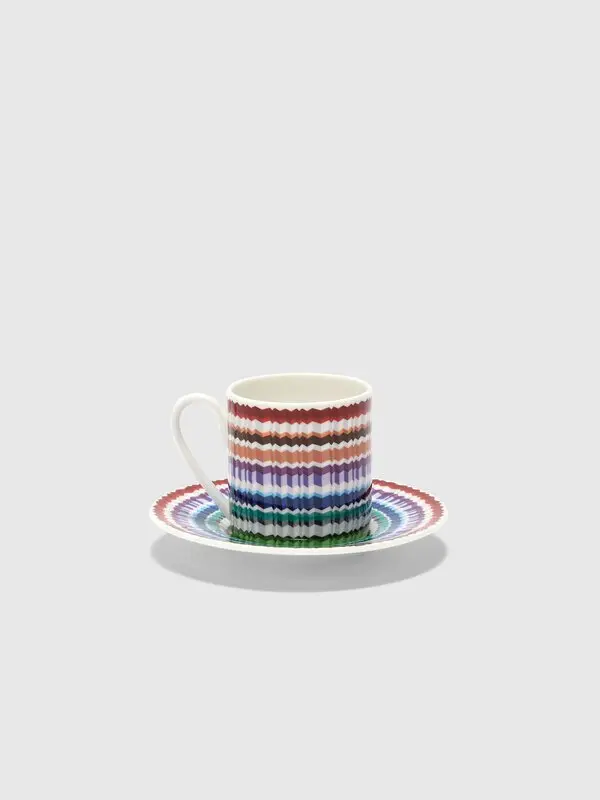 Missoni Waves Set Of 2 Coffee Cups & Saucers
