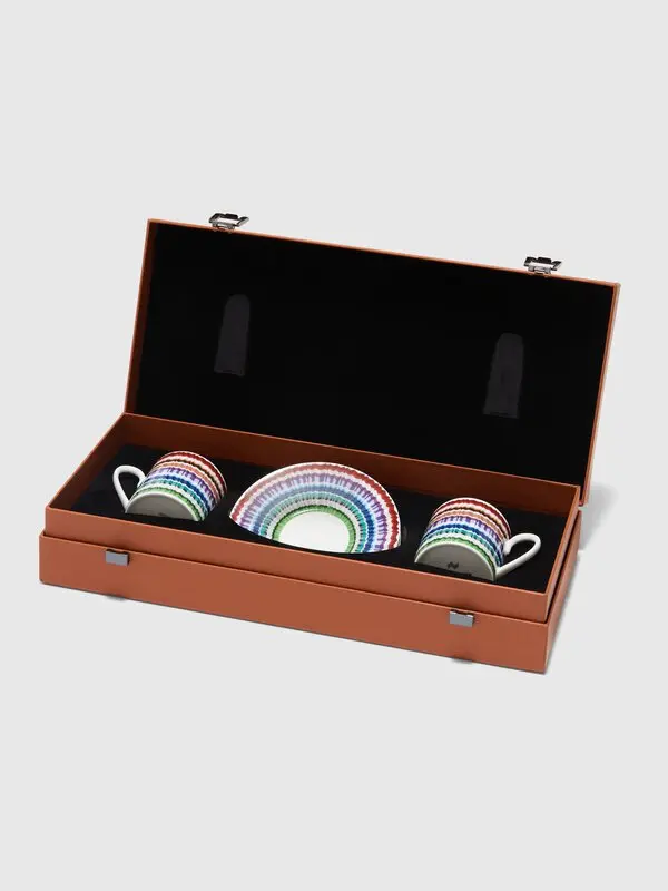 Missoni Waves Set Of 2 Coffee Cups & Saucers