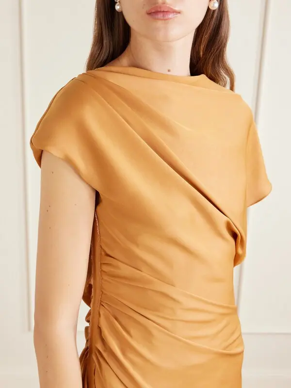 MARMAR HALIM Asymmetrical Draped Gown
