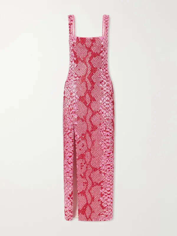 CLIO PEPPIATT Medusa Embellished Tulle Gown - Pink