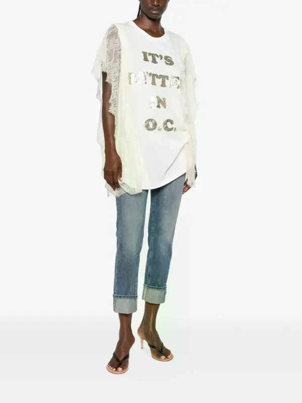 DONDUP Coco Logo Patch Turn-up Jeans