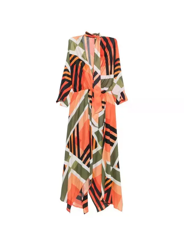SIMONA CORSELLINI Geometric-print Dress