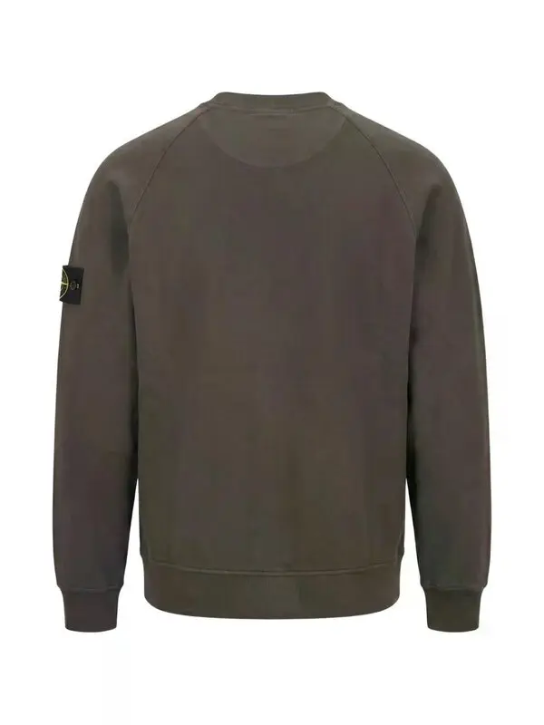 Stone Island Logo-patch Raglan-sleeve Sweatshirt