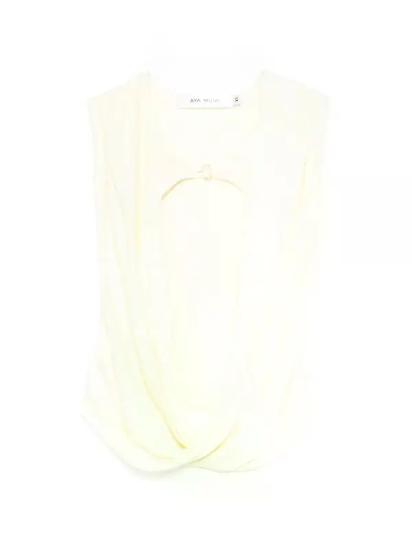 AYA MUSE Cut-out Draped Top