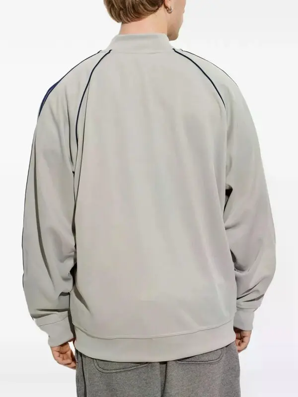 Adidas Logo-embroidered Zip-up Sweatshirt