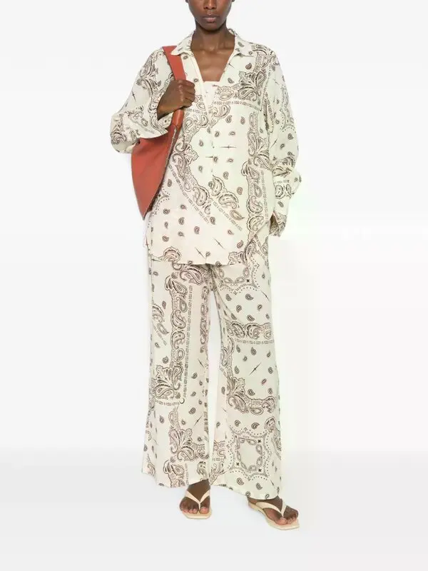 VENUJA Paisley-print Shirt - Neutrals