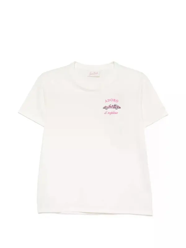 MC2 SAINT BARTH Emilie Crystal-embellished Graphic-print T-shirt