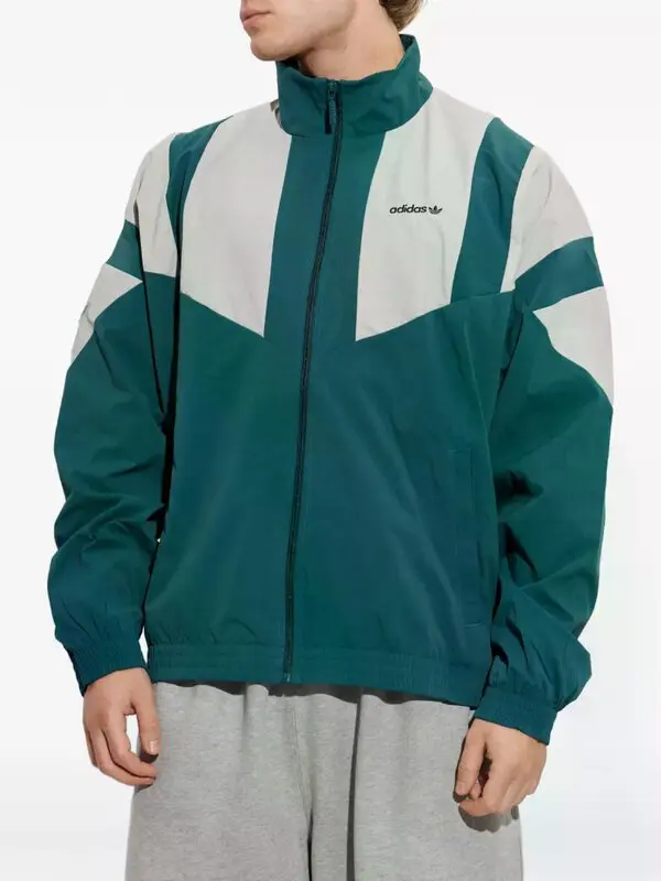 Adidas Logo-print Panelled Jacket