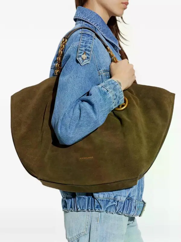 Michael Kors Large Indie Chain-link Leather Tote Bag