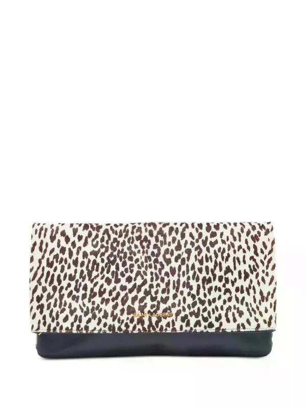 Saint Laurent Leopard-pattern Clutch Bag