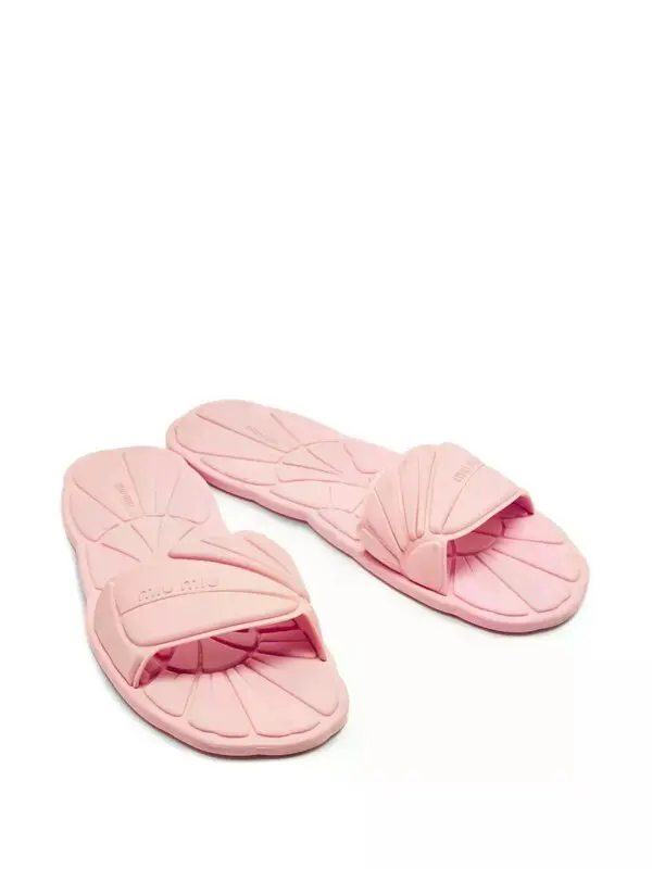 Miu Miu Logo-strap Slides
