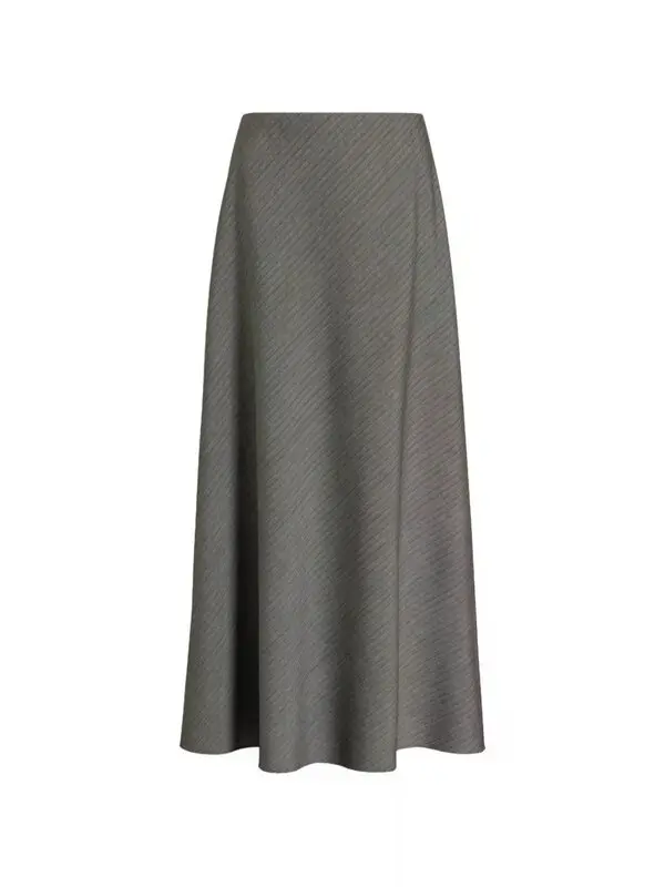 Alberta Ferretti Diagonal-pattern Maxi Skirt