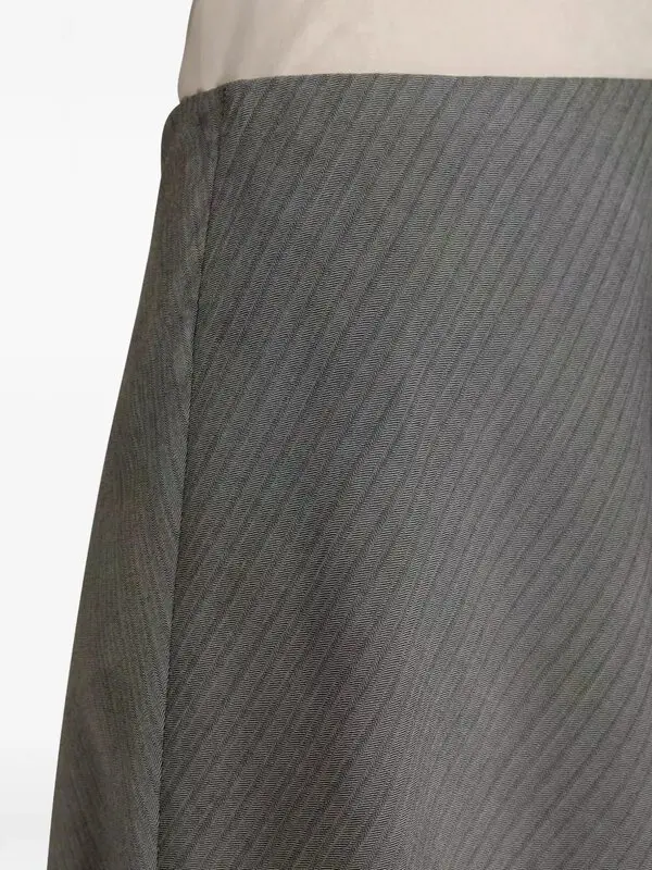 Alberta Ferretti Diagonal-pattern Maxi Skirt