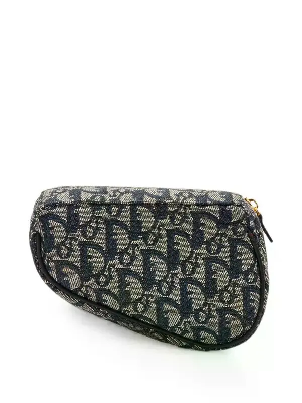 Dior 1998 Saddle Oblique-pattern Clutch Bag