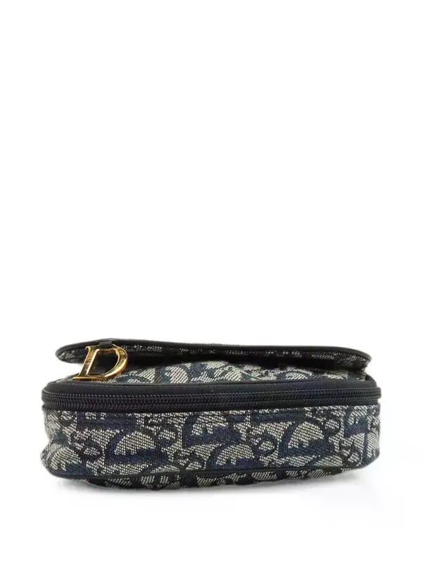 Dior 1998 Saddle Oblique-pattern Clutch Bag