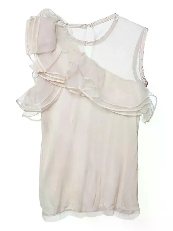 Valentino Garavani Ruffle Overlay Top
