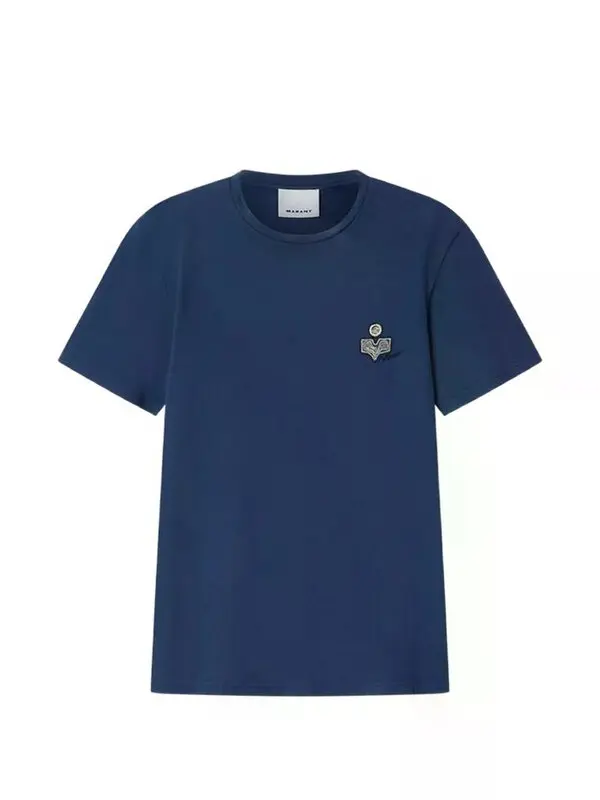 MARANT ETOILE Althea Short Sleeve Polo - Brown