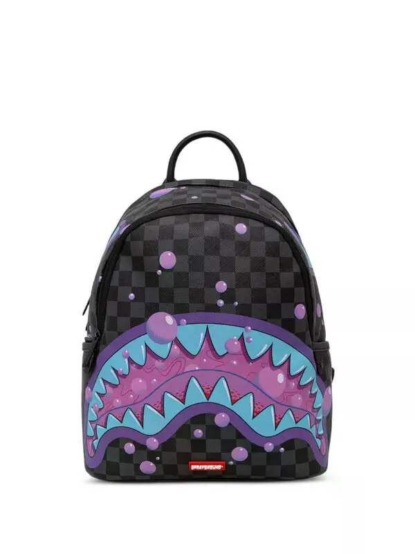 SPRAYGROUND Shark Mouth Checkered Backpack - Black