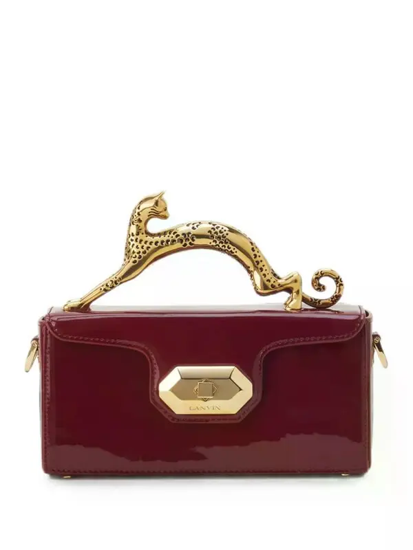 LANVIN Pencil Cat Nano Bag In Patent Leather