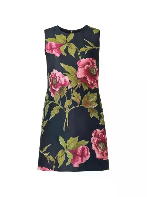 Carolina Herrera Peony-jacquard Shift Dress