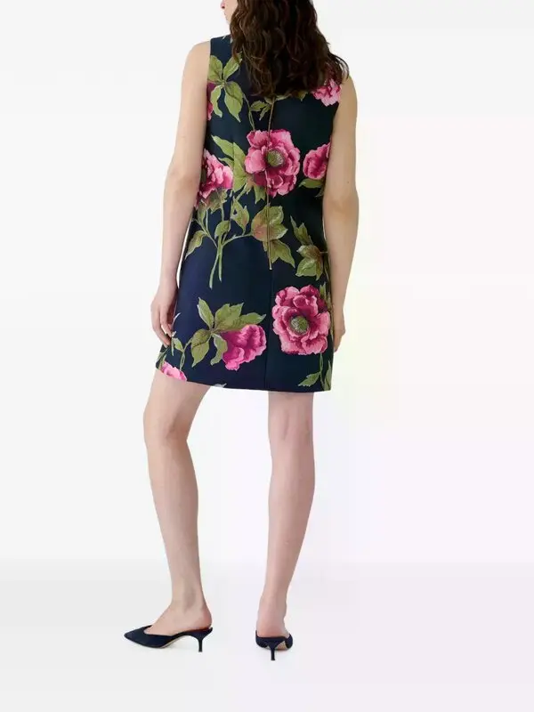 Carolina Herrera Peony-jacquard Shift Dress